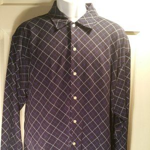 Austin Reed | Shirts | Austin Reed Bluewhite Button Down Shirt Sz Lrg ...